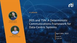 DDS and TSN: Converging Two Communications Standards